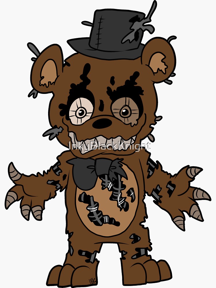 "Nightmare Freddy Chibi" Sticker by InkyBlackKnight | Redbubble