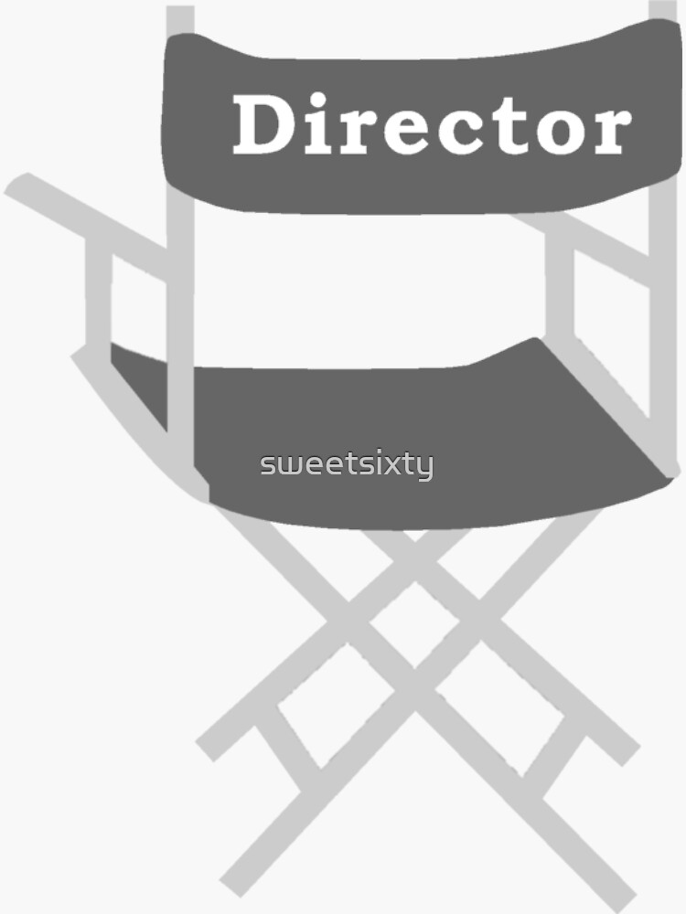 "Director's Chair" Sticker for Sale by sweetsixty | Redbubble