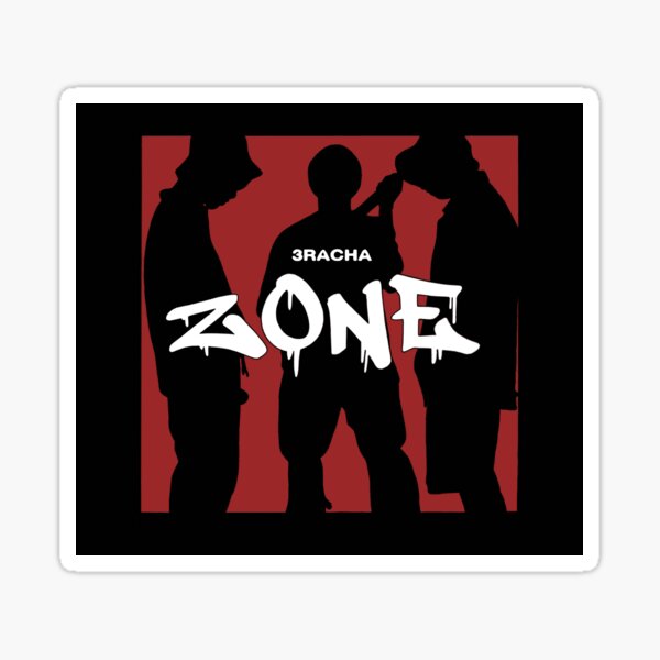 "3racha Zone" Sticker for Sale by Infinitythe8 | Redbubble