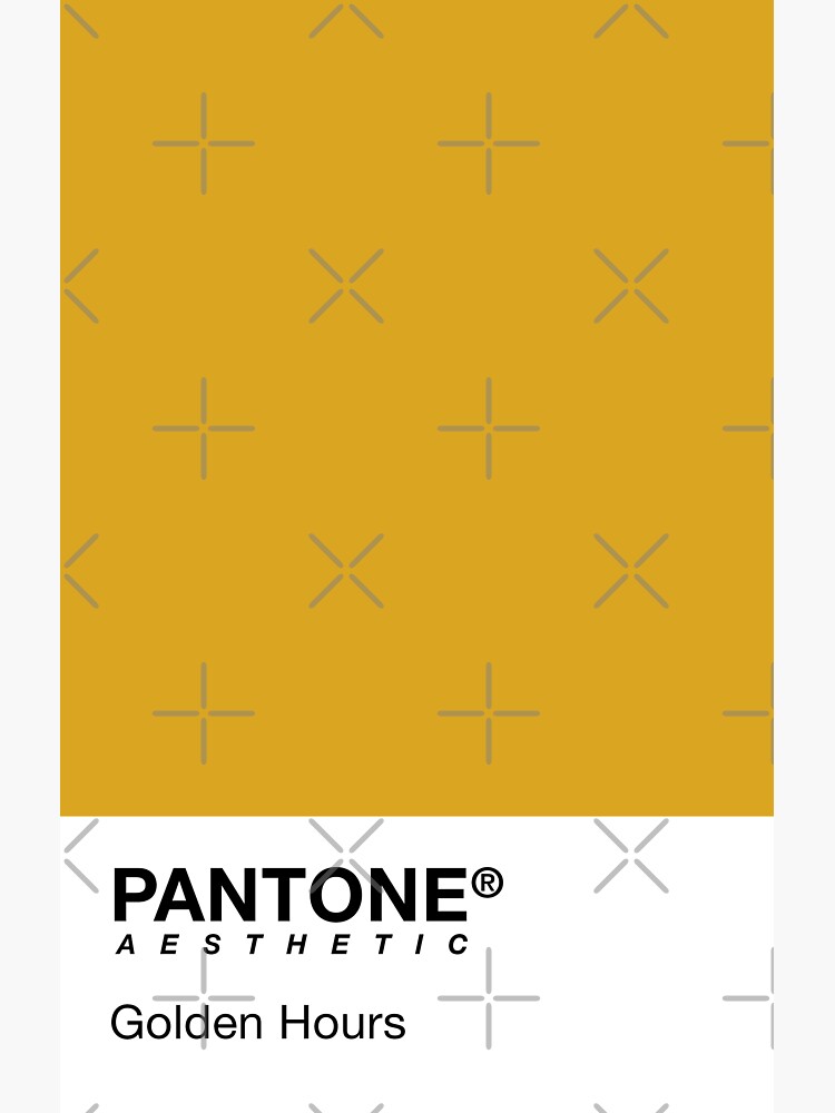 "pantone - golden hours" Sticker for Sale by auohx | Redbubble