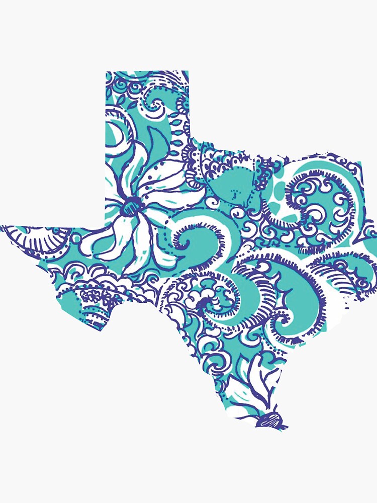 "Texas Lilly Print" Sticker for Sale by Calliewilleford | Redbubble