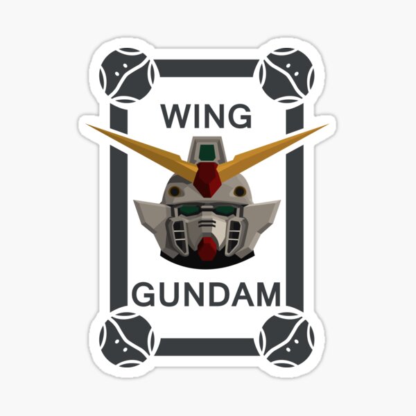 "Wing Gundam" Sticker for Sale by Etiger1995 | Redbubble