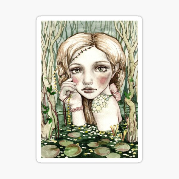 "Swamp Sprite" Sticker for Sale by tanyabond | Redbubble