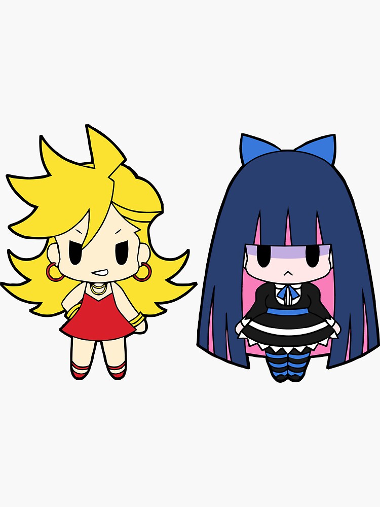 "Panty and Stocking Chibis" Sticker for Sale by Chibify | Redbubble
