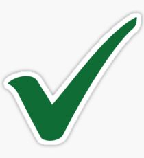 Check Mark Stickers | Redbubble