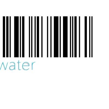 "water barcode" Sticker for Sale by laurenfitz | Redbubble