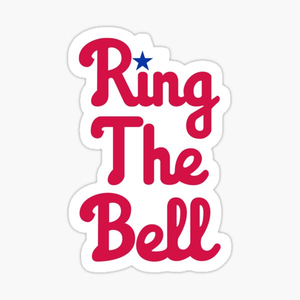 "Ring The Bell, text - Red" Sticker for Sale by SaturdayAC | Redbubble