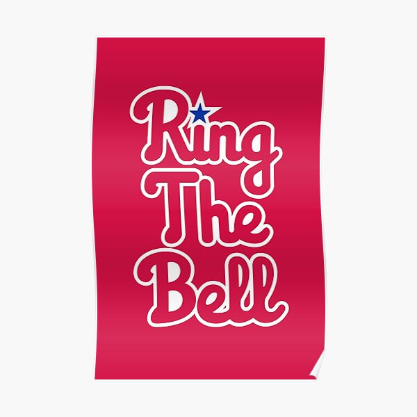 "Ring The Bell, text - Red" Poster by SaturdayAC | Redbubble