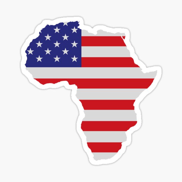"African American Africa United States Flag" Sticker for Sale by ...