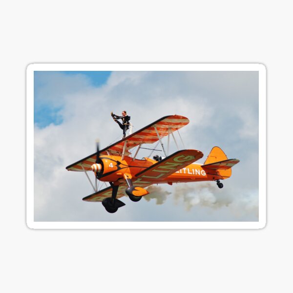 "Breitling Wing Walkers" Sticker by DAVIDFOWLER | Redbubble