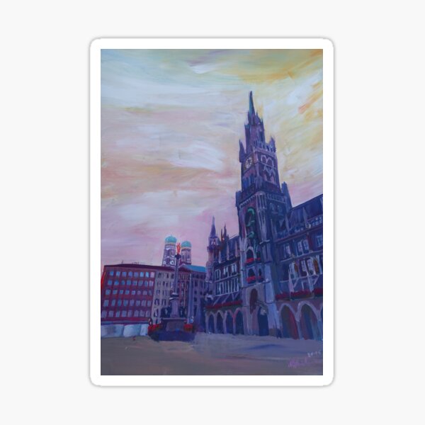 Sticker: Marienplatz | Redbubble