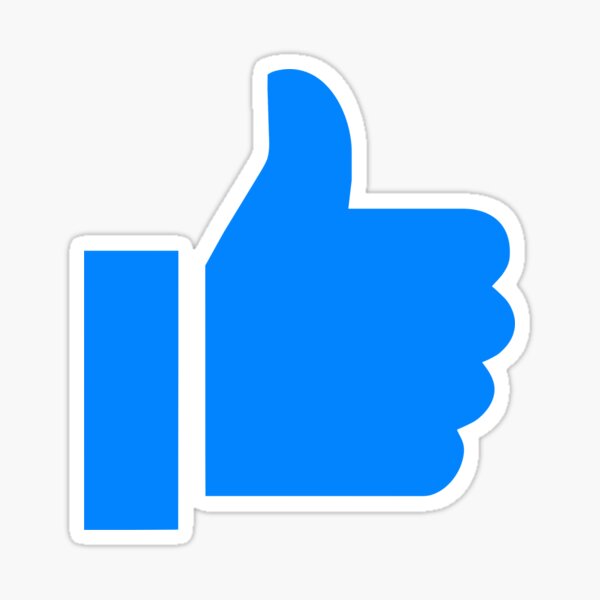 Facebook Thumbs Up Stickers | Redbubble