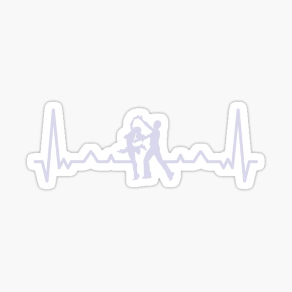 "Pulse Beat - Couple Dancing Heartbeat" Sticker by soondoock | Redbubble