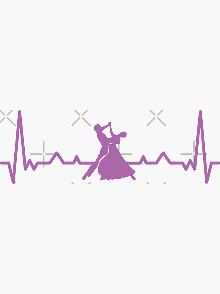 "Pulse Beat - Tango Dance Heartbeat" Sticker for Sale by soondoock ...