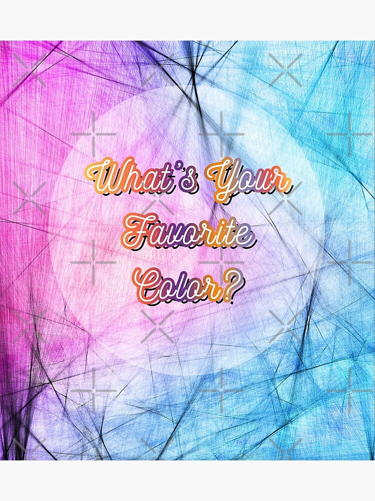 Lámina fotográfica «¿CUAL ES TU COLOR FAVORITO? - sobre fondo de ...