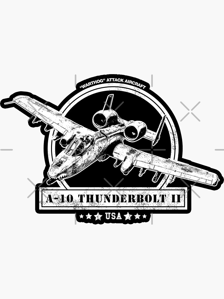 "A-10 Thunderbolt II" Sticker for Sale by RycoTokyo81 | Redbubble
