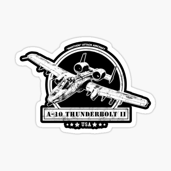 "A-10 Thunderbolt II" Sticker for Sale by RycoTokyo81 | Redbubble