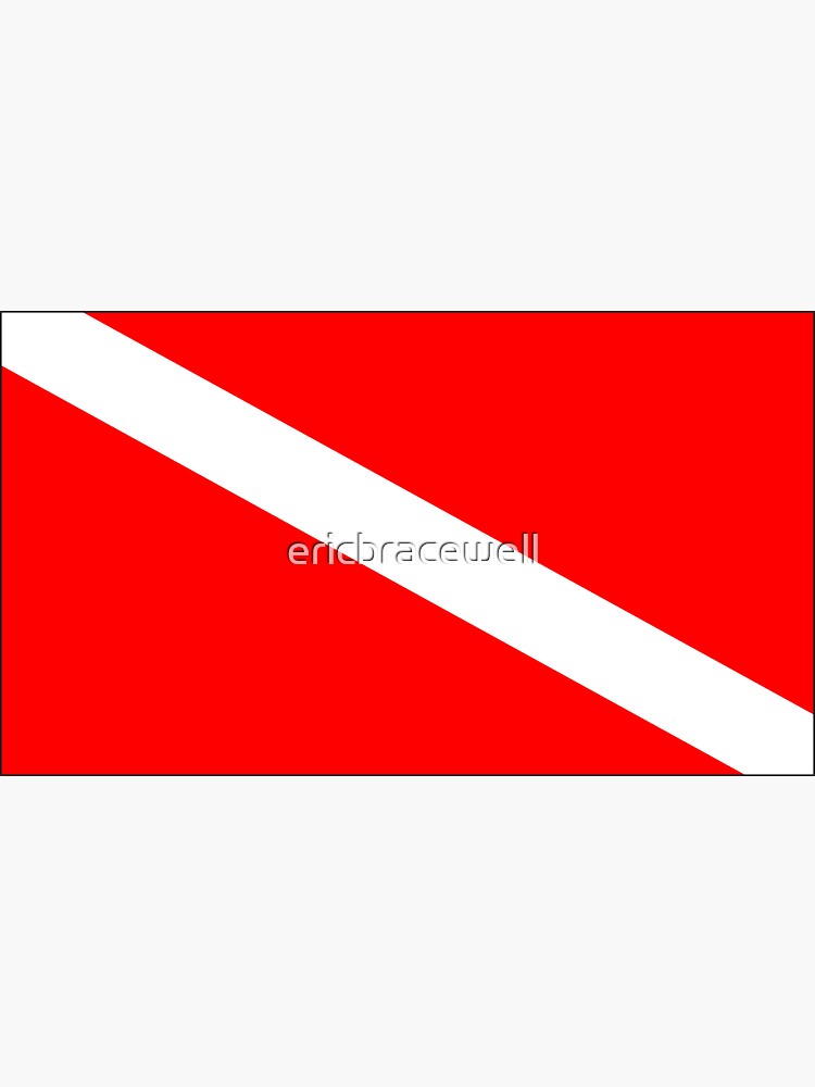 "Scuba Flag" Sticker for Sale by ericbracewell | Redbubble