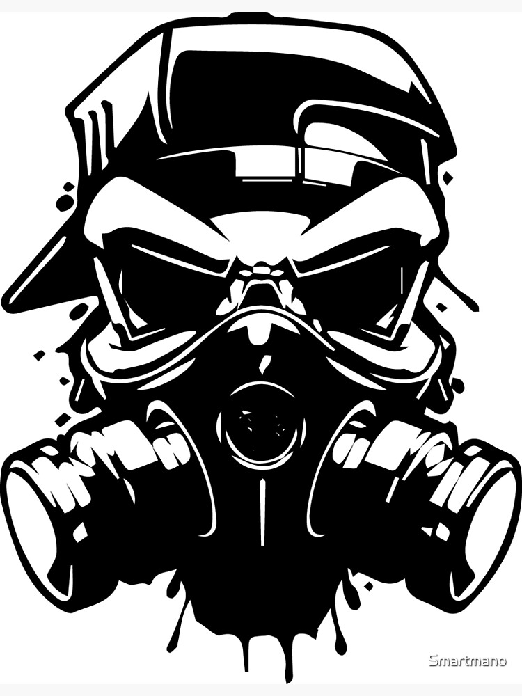 "Smoke mask" Poster by Smartmano | Redbubble