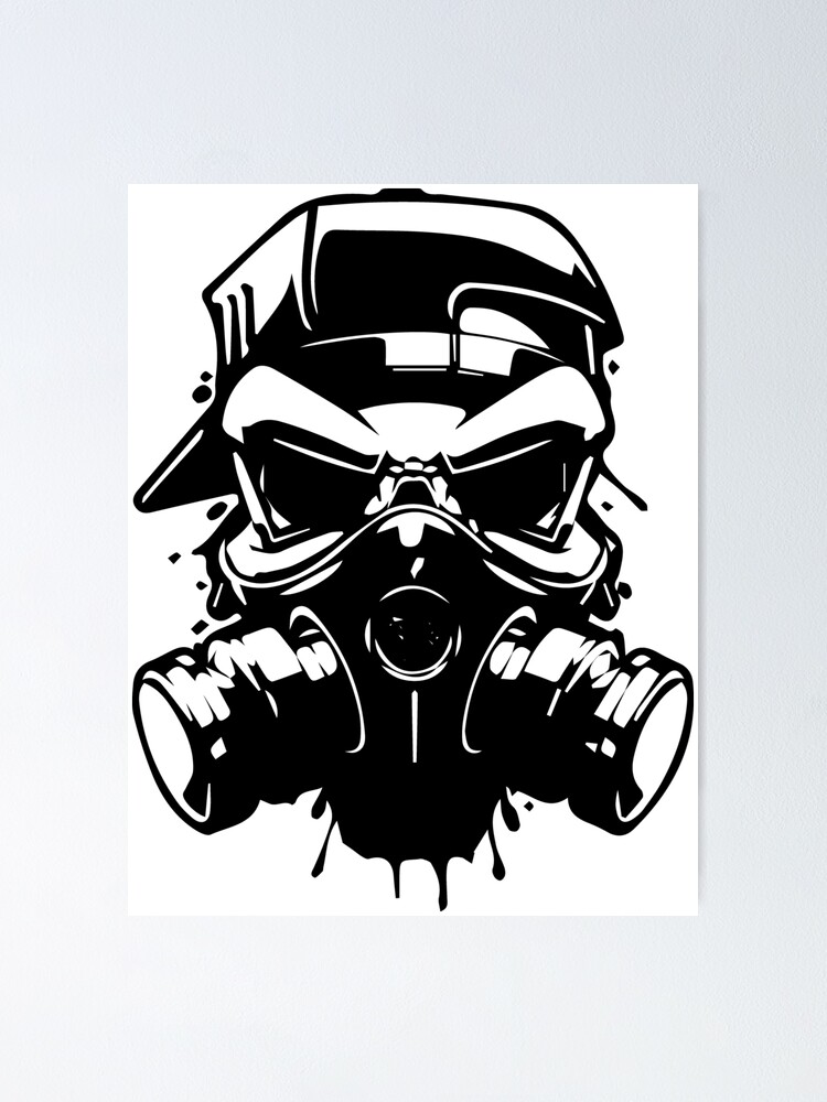 "Smoke mask" Poster by Smartmano | Redbubble