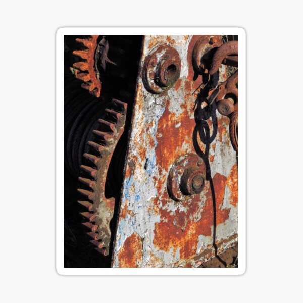 "Winch & Cog Wheels" Sticker for Sale by wiggyofipswich | Redbubble