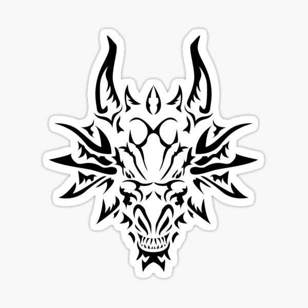 "Dragon Head" Sticker for Sale by nickbiancardi | Redbubble