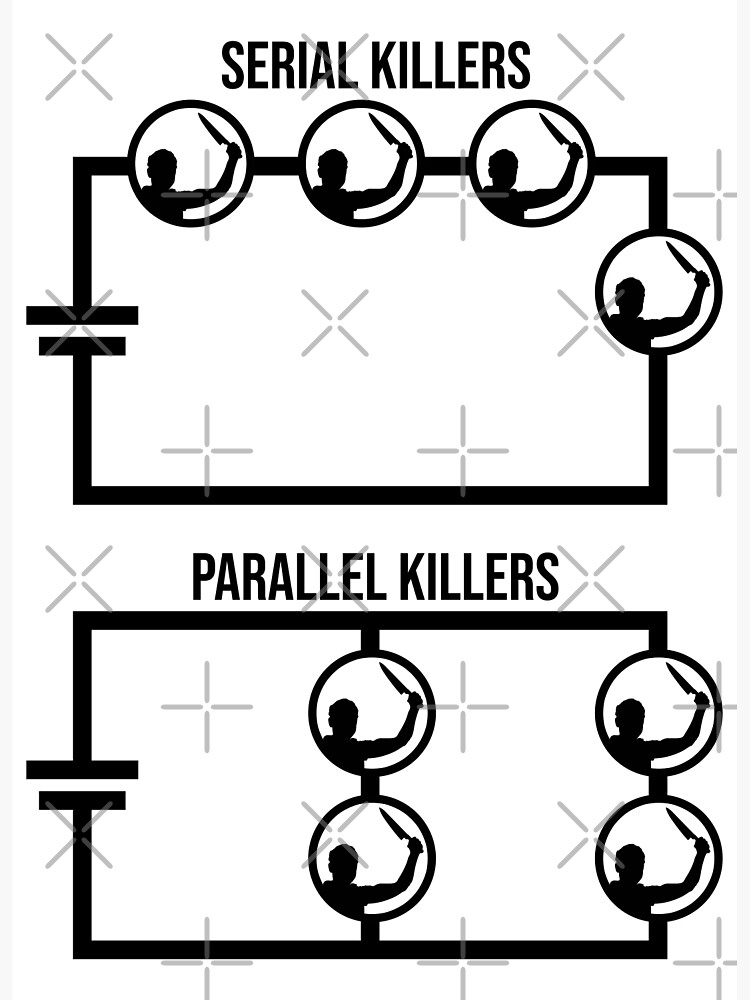 "Serial Killers VS Parallel Killers #1" Poster for Sale by echovolution ...