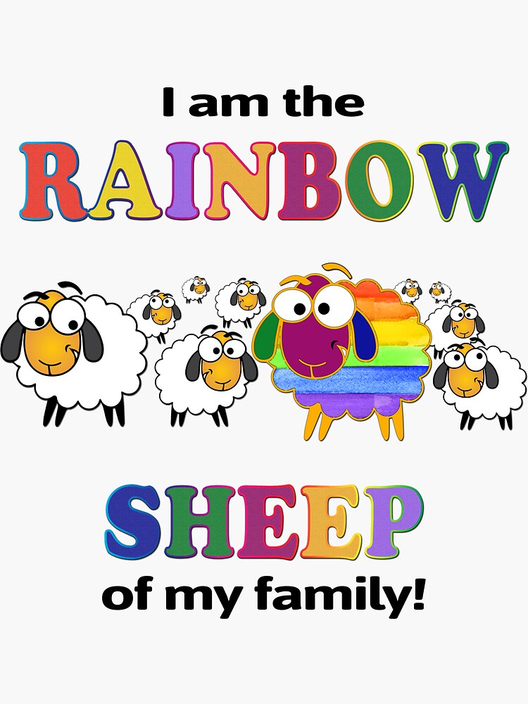 "Rainbow Sheep" Sticker for Sale by FUGear | Redbubble
