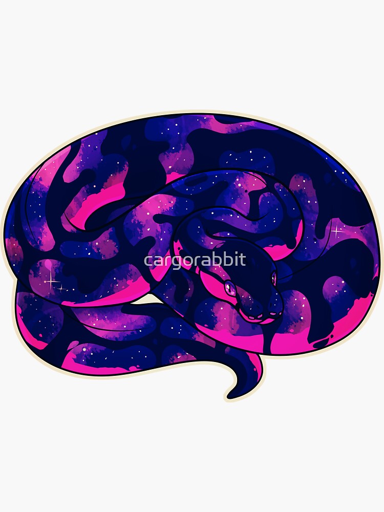 "Galaxy Ball Python" Sticker for Sale by cargorabbit | Redbubble