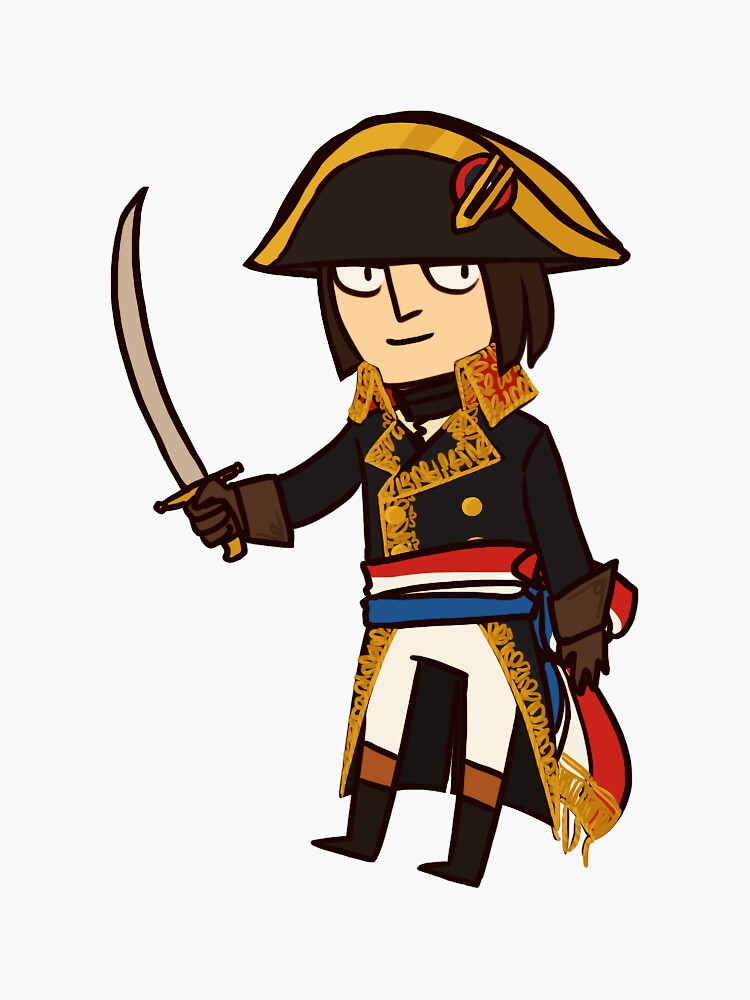 "Tiny Napoleon" Sticker for Sale by annmonster | Redbubble