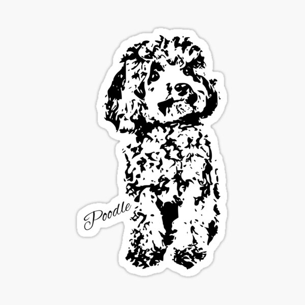 Toy Poodle Stickers | Redbubble