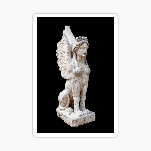 "Winged sphinx" Sticker for Sale by troianifabrizio | Redbubble