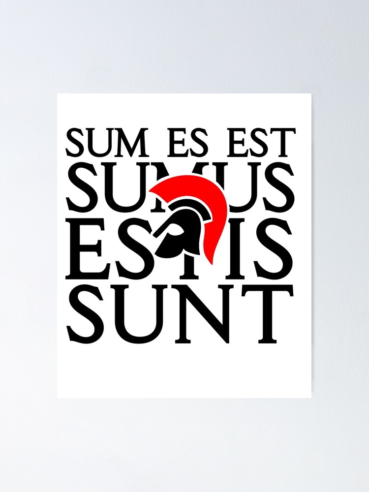 "sum es est sumus estis sunt - Latin conjugation - learning Latin ...