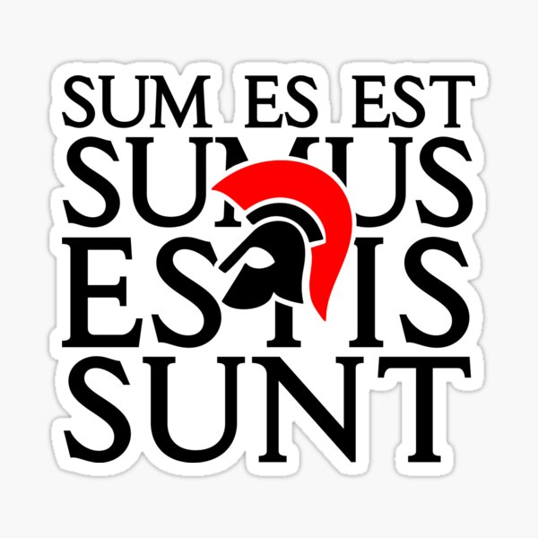 "sum es est sumus estis sunt - Latin conjugation - learning Latin ...