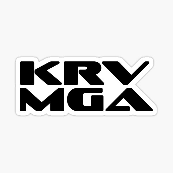 "modern Krav Maga Martial Arts Shirt - KRV MGA" Sticker for Sale by ...