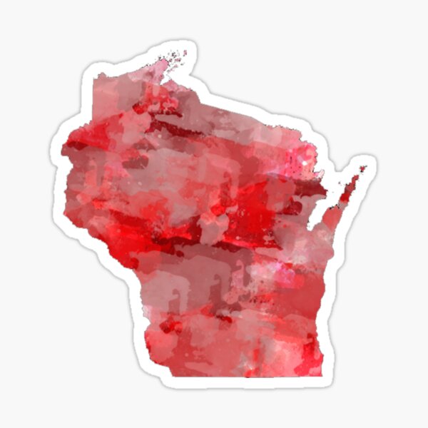 Wisco Watercolor Sticker For Sale By Tsweem Redbubble