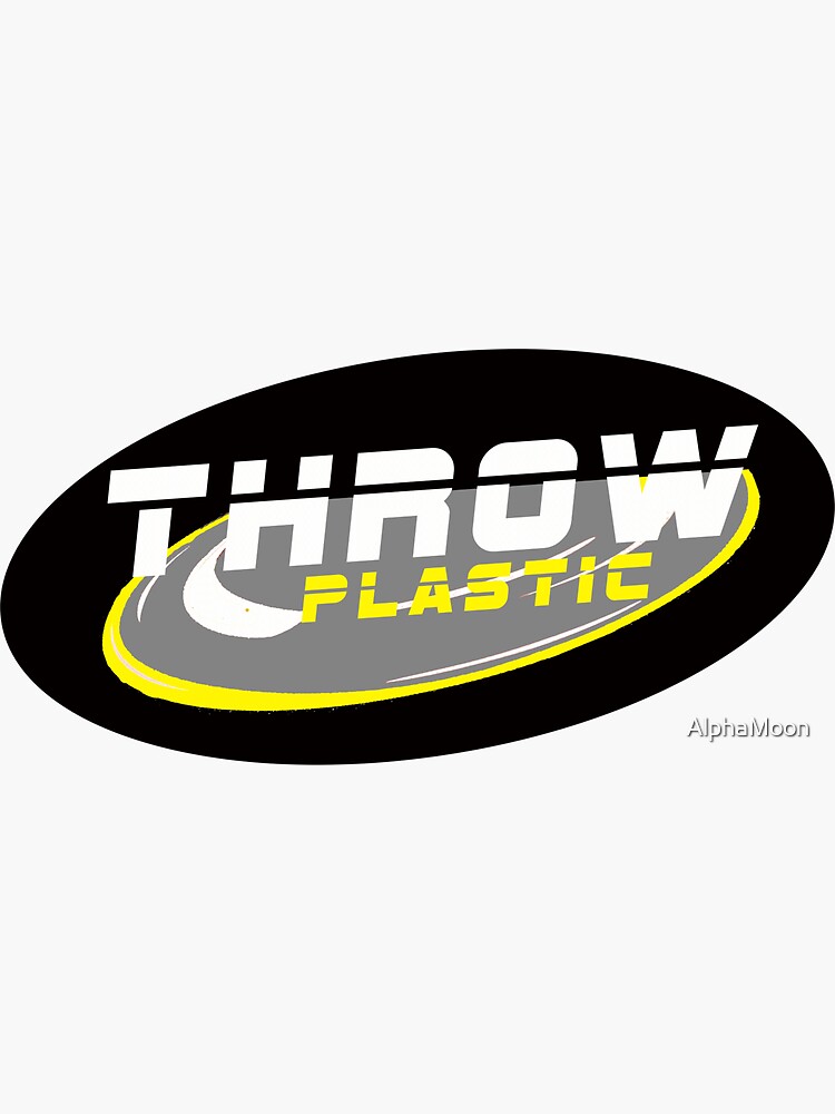 "Throw Plastic Frisbee Disc Golf Sticker" Sticker for Sale by AlphaMoon ...