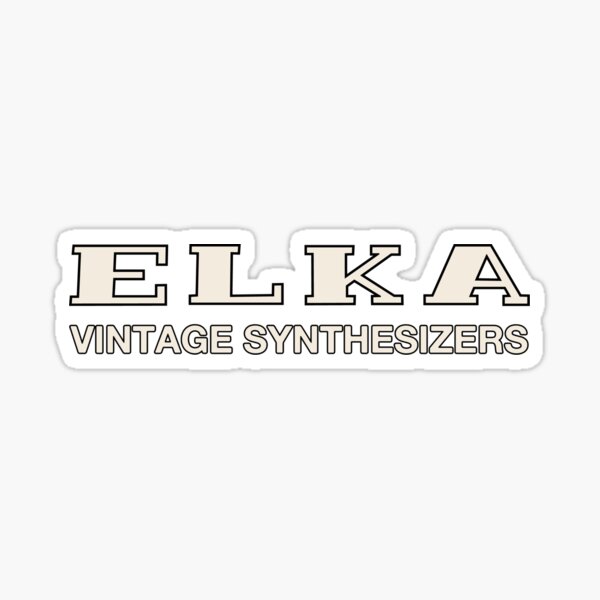 "Vintage Elka Synthesizers" Sticker for Sale by kashamo | Redbubble