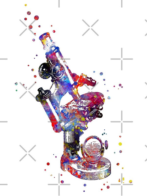 "Vintage Compound Microscope" by Rosaliartbook | Redbubble