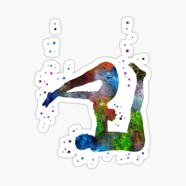 "Acro yoga, acro yoga couple" Sticker by Rosaliartbook | Redbubble