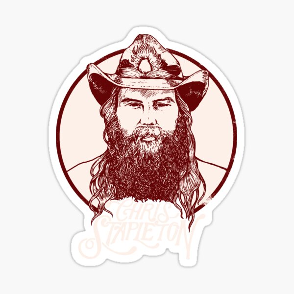 "chris stapleton tour 2019 dark nekat10" Sticker for Sale by hrobert6 ...