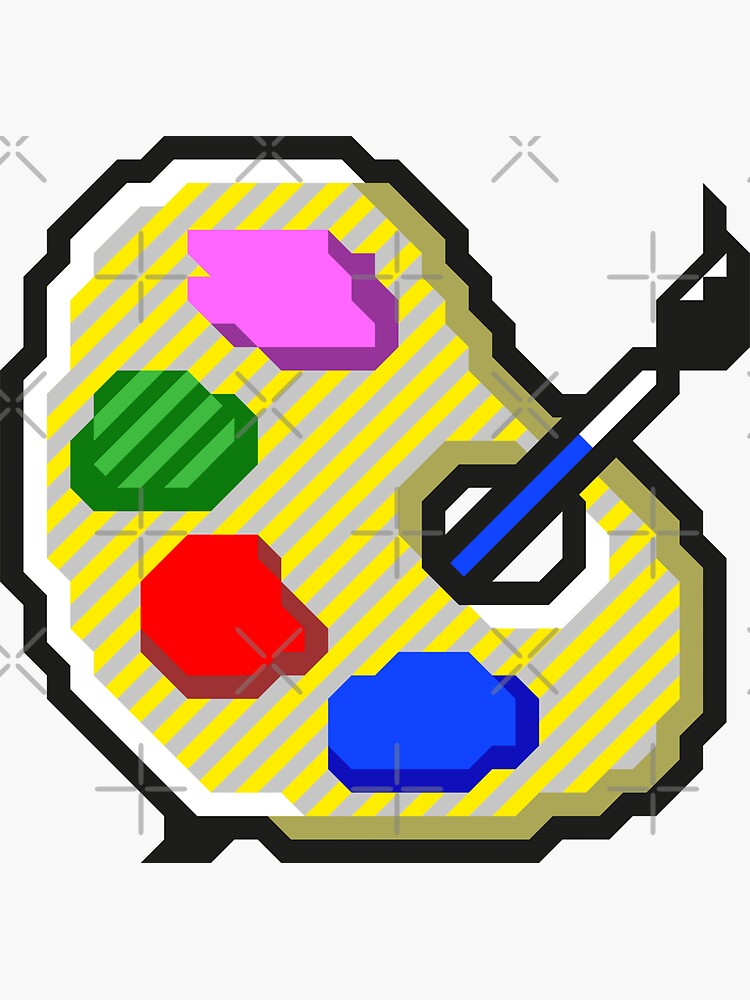 "PBRUSH.EXE – Windows 3.11 Nostalgia" Sticker for Sale by Philipp Strahl | Redbubble