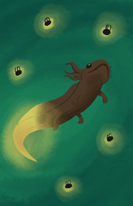 "Firefly Axolotl" by VODkmw | Redbubble