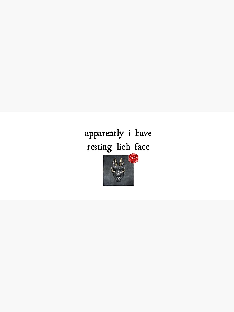 "Resting Lich Face" Poster by DMSearos | Redbubble