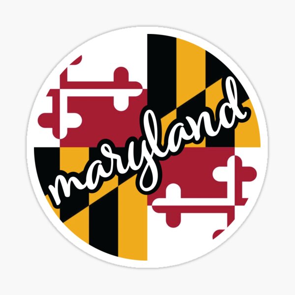 "maryland!" Sticker for Sale by mschmidtdesigns | Redbubble