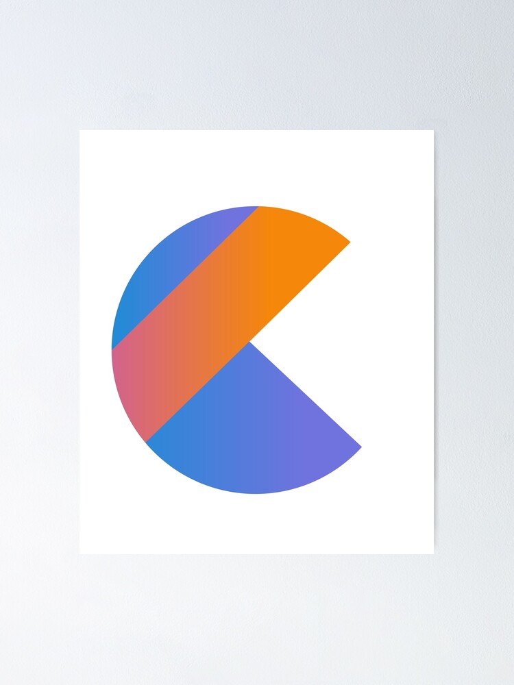 Póster «kotlin nerd programador programador hacker simulación CPU signo K consola gamer juego pc ...