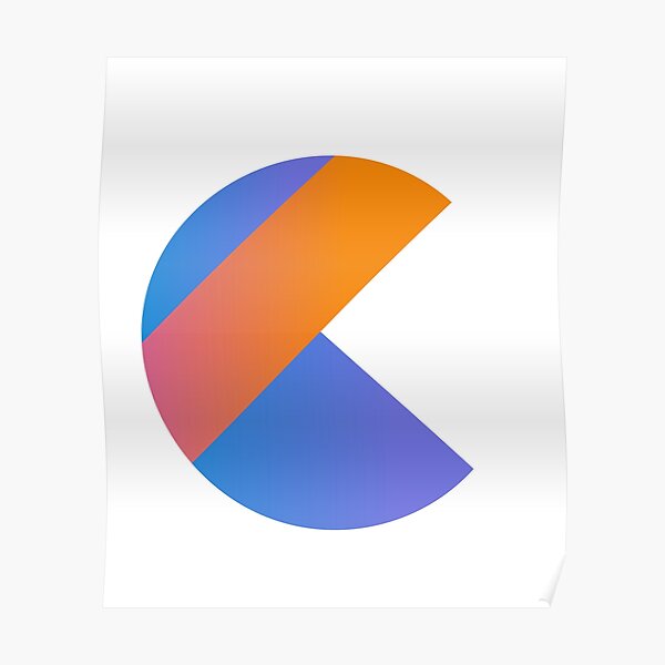 Póster «kotlin nerd programador programador hacker simulación CPU signo K consola gamer juego pc ...