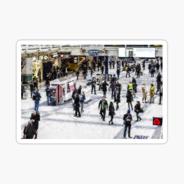 "London Commuter Art" Sticker for Sale by Londonimages | Redbubble