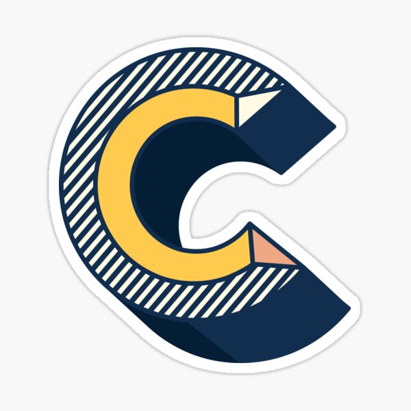 "C - Alphabet " Sticker by Zeindee | Redbubble