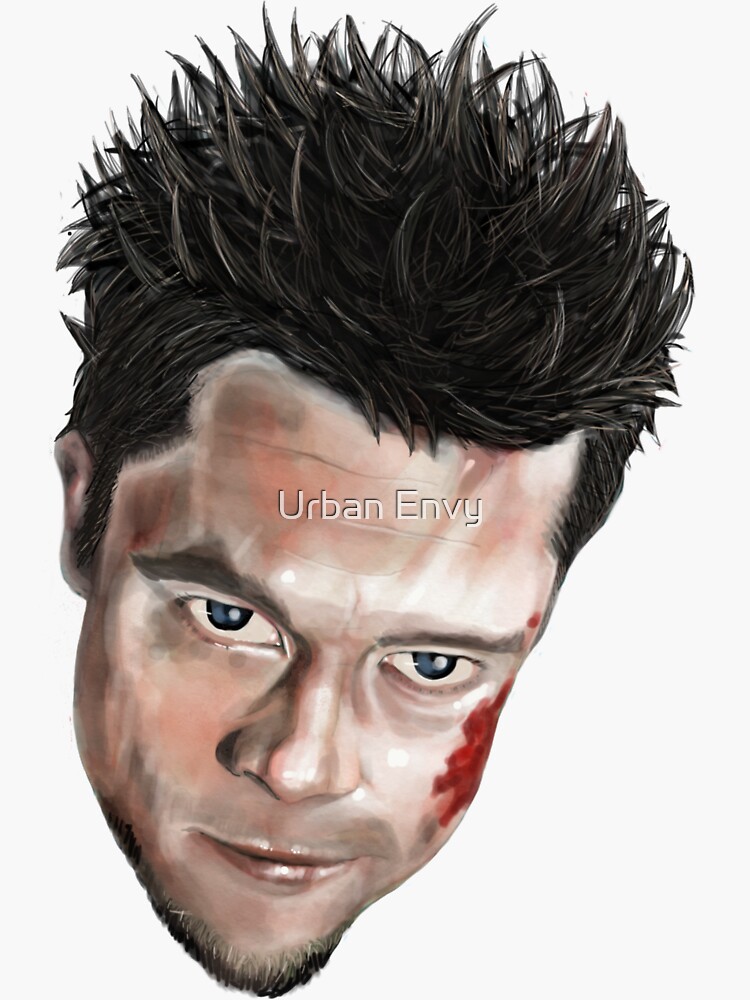 "Tyler Durden" Sticker for Sale by urbanenvy | Redbubble